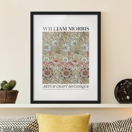 Bilderwelten Bild mit Rahmen William Morris - Corncockle Pattern