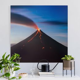 Bilderwelten Leinwandbild Vulkan