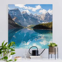 Bilderwelten Leinwandbild Kristallklarer Bergsee