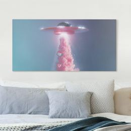 Bilderwelten Leinwandbild Multimedia Ufo