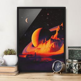 Bilderwelten Bild mit Rahmen Retro Collage - Falscher Abzweig