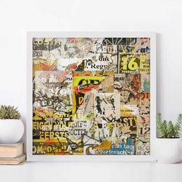 Bild mit Rahmen Alte Plakatwand II