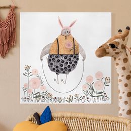 Bilderwelten Leinwandbild Claudia Voglhuber Illustration - Seilspringen