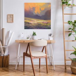 Bilderwelten Leinwandbild Gemalte Anime Landschaft