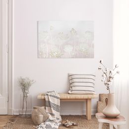 Bilderwelten Leinwandbild Lotus Illustration Gold und Rosa