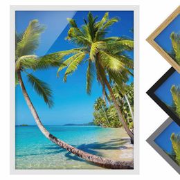 Bilderwelten Bild mit Rahmen - Hochformat Beach of Thailand