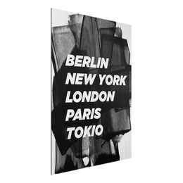 Alu-Dibond Spr&uuml;che Berlin New York London