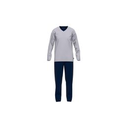 Tom Tailor Pyjama in Hellgrau/Dunkelblau | Gr.: XXL