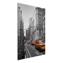 Alu-Dibond Schwarz-Wei&szlig; NEW YORK, NEW YORK