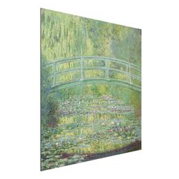 Alu-Dibond Kunstdruck Claude Monet - Japanische Br&uuml;cke