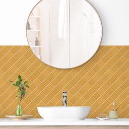 Wandverkleidung Bad Mosaik Fliesen - Orange
