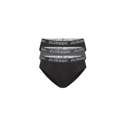 Kappa 3er Set Herren Slip in 2xSchwarz 1xAnthrazit | Gr.: XL