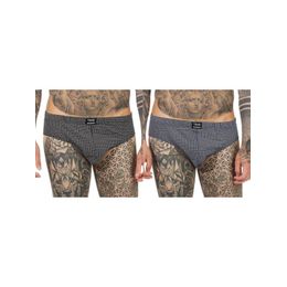 Normann Trend Unterhose Rio Slip Muster - 66436 in marine/weiss | Gr.: 7