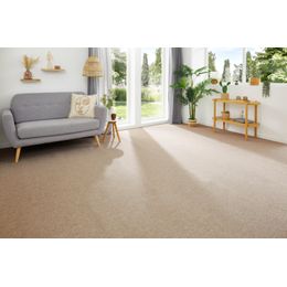 my home Teppichboden "Ruth, melierte Schlinge, Made in Netherlands", B : 500cm 1 Stk., 4,5mm, L: 600cm, beige, Schlafzimmer, Teppiche, Breite 400 &