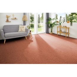 my home Teppichboden "Ruth, melierte Schlinge, Made in Netherlands", B : 400cm 1 Stk., 4,5mm, L: 500cm, orange, Schlafzimmer, Teppiche, Breite 400 &