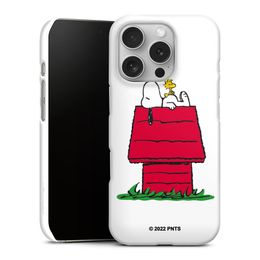 DeinDesign iPhone 16 Pro Handy Premium Case Smartphone Handyh&uuml;lle Schutzh&uuml;lle gl&auml;nzend Snoopy Peanuts Official Licensed Product Premium Case