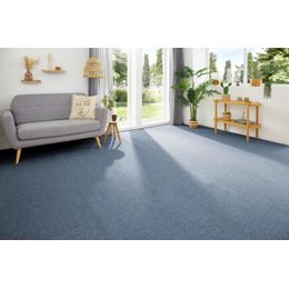 my home Teppichboden "Benno, Schlinge, Made in Netherlands", B : 400cm 1 Stk., 4,5mm, L: 700cm, blau, Schlafzimmer, Teppiche, Breite 200, 400 und 500