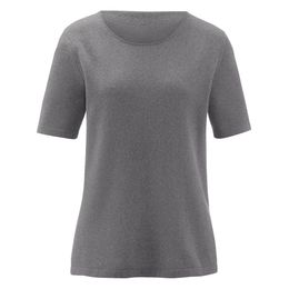 Peter Hahn - Rundhals-Pullover aus Seide mit Kaschmir, grau, Gr. 42 / M - Seide