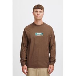 !Solid Langarmshirt SDHammou in Braun | Gr.: XXL