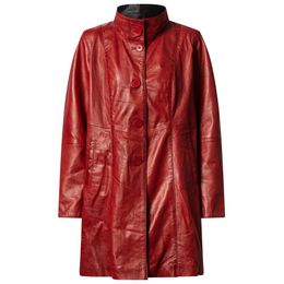 CBL Damen Ledermantel in rot | Gr.: 38