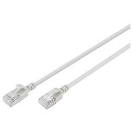 Digitus DK-1632-A-010S RJ45 Netzwerkkabel, Patchkabel CAT 6a F/FTP 1 m Grau Farbcodiert, Geschirmt, mehrdr&auml;htig, mit Knickschutzt&uuml;lle 1 St.