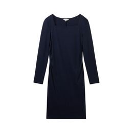 Tom Tailor Kleid Damen Größe 42 blau Winterkleid