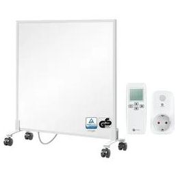 Bringer® Infrarotheizung Standgerät - 300 (BRIH300) / BRTS: Smart Thermostat und Fernbedienung / Weiß