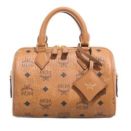 MCM Bowling Bags - Ella Vi Boston Sml Co, One Size - Gr. unisize - in Cognacbraun - f&uuml;r Damen