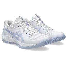 Hallenschuh asics "GEL-TASK 4", Gr. 39,5, weiß, vapor, Synthetik, Sportlich, Schuhe