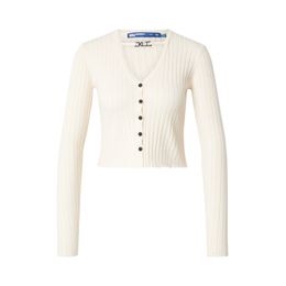 KARL LAGERFELD JEANS Strickjacke Damen Gr&ouml;&szlig;e M wollwei&szlig;