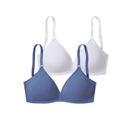 Petite Fleur Bra female Blue, White size 70