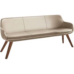 Musterring Essbank &raquo;Tavia&laquo; Stativgestell Wildnussbaum massiv ge&ouml;lt, Breite 180, 200 oder 220 cm beige