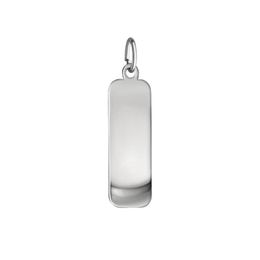 Vivance Kettenanhänger »925/- Sterling Silber rhodiniert Platte« () weiß one-size Anhänger aus 925/- Sterling Silber rhodiniert