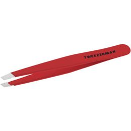 Tweezerman Pinzette »Schräge Slant« Präzise, handgeschliffen, aus rostfreiem Edelstahl. SIGNATURE RED Wow-Brows easy going: Der Slant Tweezer...