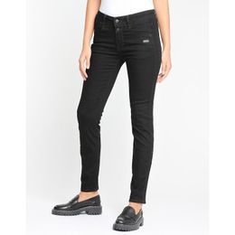 Gang Slim-fit-Jeans »Jeans Slim Fit 94SANA CROPPED« black denim 33 - Normalgrößen Normalgrößen 33 Slim Fit Jeans mit mittlerer Leibhöhe und...