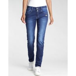Gang Slim-fit-Jeans »Jeans Slim Fit 94SANA« denim blau 29 - Normalgrößen Normalgrößen 29 Doppelte Taschen vorne