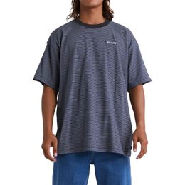 Billabong T-Shirt »Absense Stripe« Slate Blue S S Stoff: Baumwollstoff