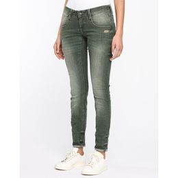 Gang Skinny-fit-Jeans &raquo;Jeans Skinny fit 94NENA&laquo; gr&uuml;n 33 - Normalgr&ouml;&szlig;en Normalgr&ouml;&szlig;en 33 Skinny Fit Jeans mit niedriger Leibh&ouml;he und normaler Beinl&auml;nge