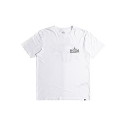 Quiksilver T-Shirt »QSF Skull« White S S Stoff: Jersey aus Baumwolle