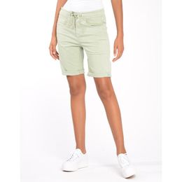 Gang Relaxhose »Hosen Shorts 94AMELIE JOGG BERMUDA« eco green lily 24 24 Relaxed Fit Jeans mit mittlerer Leibhöhe und Bermuda Länge