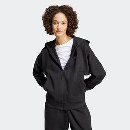 adidas Sportswear Athletic Zip-Up Hoodie 'ALL SZN' female Black size S