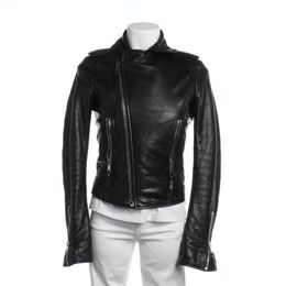 Balenciaga Lederjacke / Ledermantel Damen Größe S Second Hand schwarz