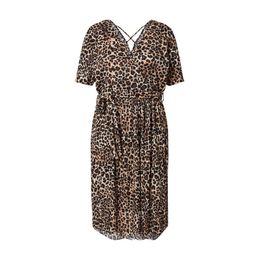 Only Carmakoma Dress 'CARSafari' female Brown size 46/48