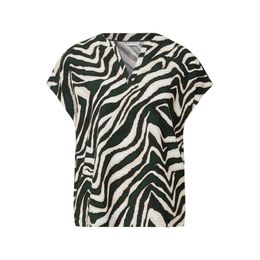 Street One Bluse Damen Größe XXXL creme / dunkelgrün / schwarz / weiß