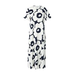 Marimekko Kleid Damen Gr&ouml;&szlig;e 38 marine / wei&szlig; Winterkleid