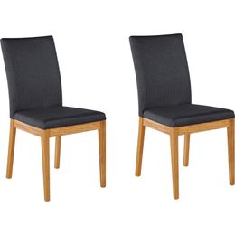 Stuhl Home Affaire "Dendres", grau (anthrazit), B:46cm H:94cm T:60cm, Polyester, Stühle