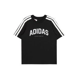 adidas Sportswear Funktionsshirt 'Collegiate' Jungen Größe 140 schwarz / weiß