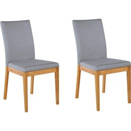 Stuhl Home Affaire "Dendres", grau, B:46cm H:94cm T:60cm, Polyester, Stühle