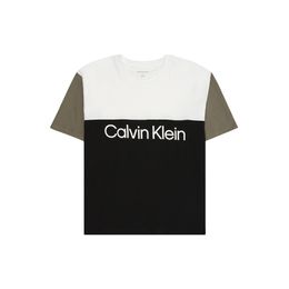 Calvin Klein Jeans T-Shirt Jungen Gr&ouml;&szlig;e 104 oliv / schwarz / wei&szlig;