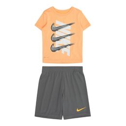 Nike Sportswear Set Jungen Gr&ouml;&szlig;e 122 dunkelgrau / apricot / schwarz / wei&szlig;
